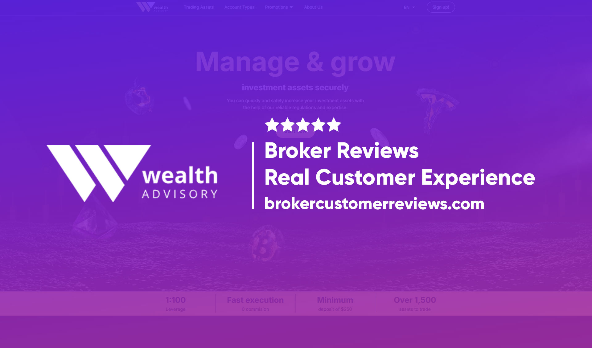 Wealth Advisory Broker Review ⭐️ Ratings and Feedback | Broker Customer Reviews